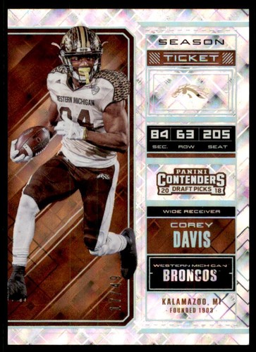 2018 Panini Contenders Draft Picks - Season Ticket Diamond Ticket #23 ...