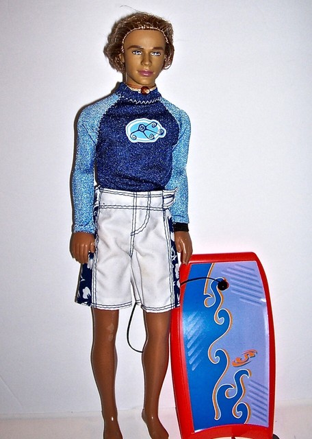 Barbie Mattel Cali Guy "blaine" Doll With Surfing Fins 13567 - 2004 for ...