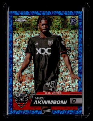 2023 Topps Chrome MLS Matai Akinmboni Blue Mini Diamond Refractor #/199 ...