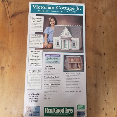 Real Good Toys "Victorian Cottage Jr." DIY Dollhouse (Model #J-M159) 1/ ...