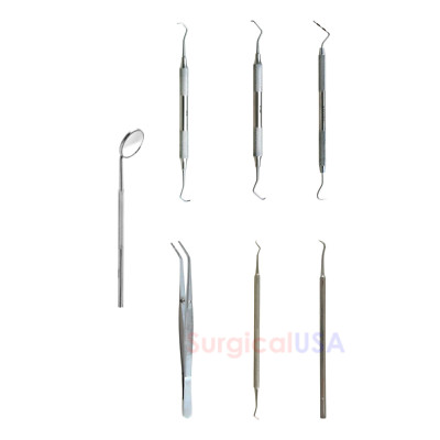 Pedodontics Kit of 8 Dental Instruments NEW Scalers Curettes | eBay