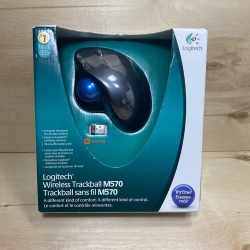 NEW LOGITECH M570 WIRELESS TRACKBALL trackman | eBay