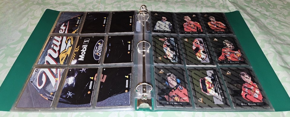 NASCAR 1996 Pinnacle PRECISION STEEL Metal Racing Race Cards COMPLETE ...