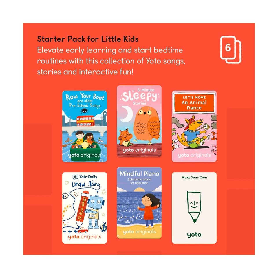 YOTO Player (3rd Gen.) + Starter Pack for Little Kids Bundle – Kids ...