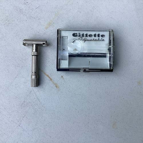 1961 GILLETTE G2 FAT BOY ADJUSTABLE SAFTEY RAZOR IN ORIGINAL CASE | eBay