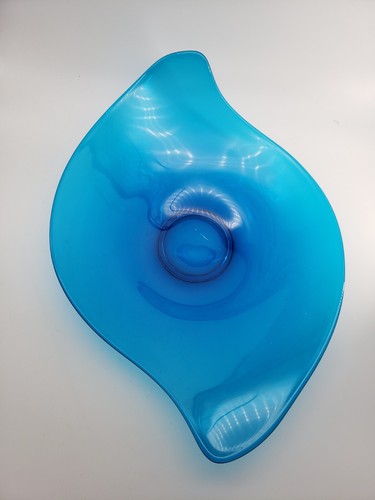 Large Viking Platter Freeform Dish 16.5in x 12in Blue | eBay