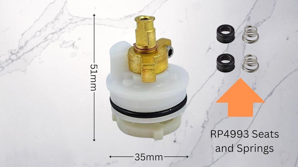RP1991 Compatible Repair Kit For Shower Cartridge with RP4993 Seats ...