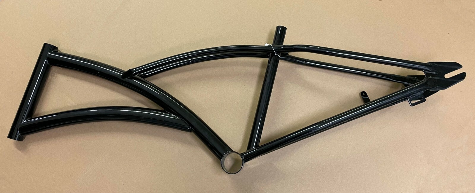 NEW! GENUINE VINTAGE LOWRIDER 46" LONG STEEL CHOPPER FRAME IN BLACK. | eBay