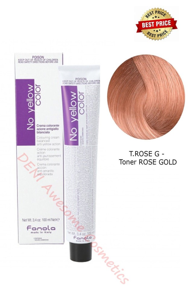 Fanola No Yellow Color Cream Colouring Blonde Hair Dye Anti Yellow ...