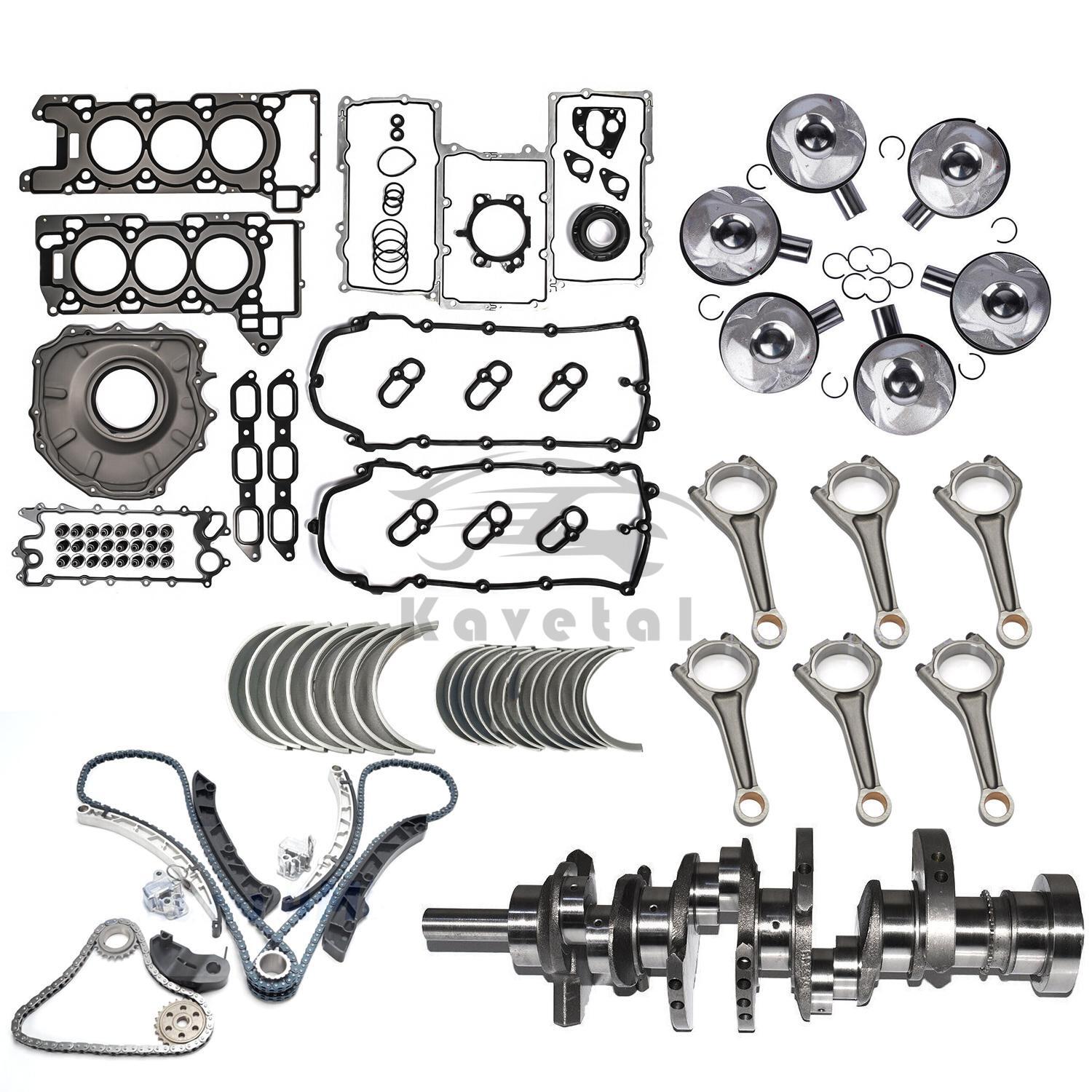 AJ126 3.0L V6 Engine Overhaul Rebuild Kit w/ Crankshaft Rods Timing For ...