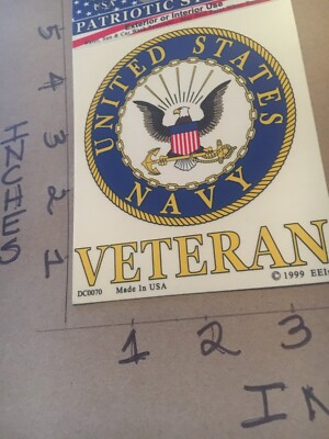 USN " US NAVY VETERAN " Window Decal (Applied outside) variant 2 | eBay