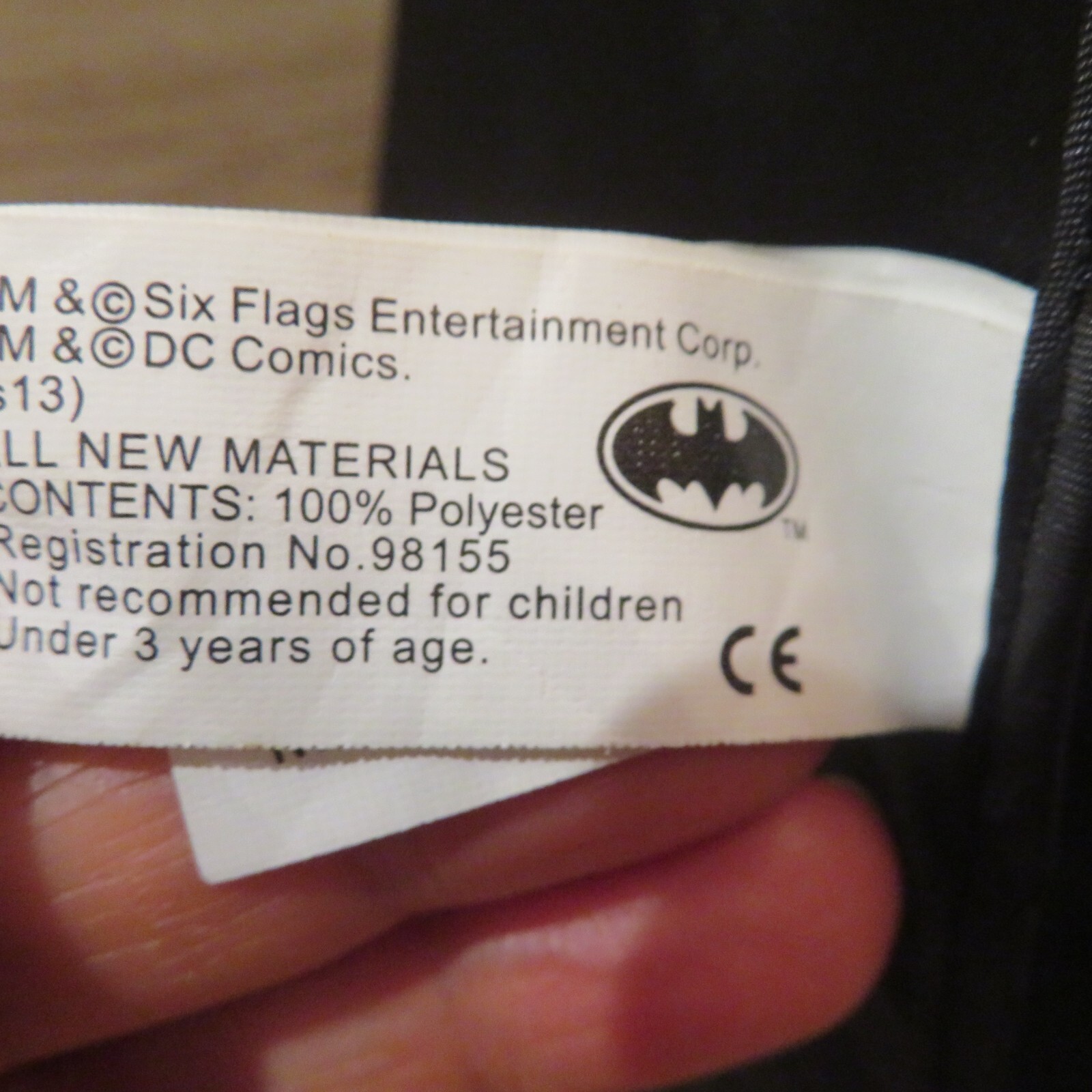 Six Flags BATMAN Cape Costume Cosplay Unisex DC SUPER… - Gem