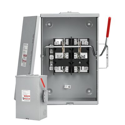 100A Manual Transfer Switch,24000W Generator Transfer Switching,120 ...