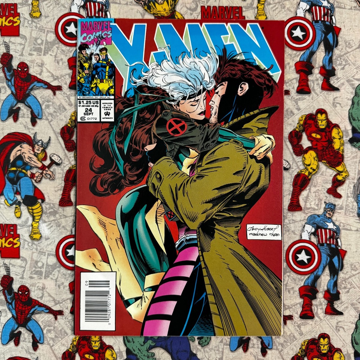 Xmen 24 Classic Rogue Gambit Kiss Cover Andy Kubert Buy X Men #23
