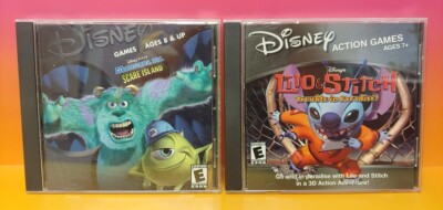 PC CD-Rom Windows Game Lot Tested Disney Games Monsters Scare Island ...