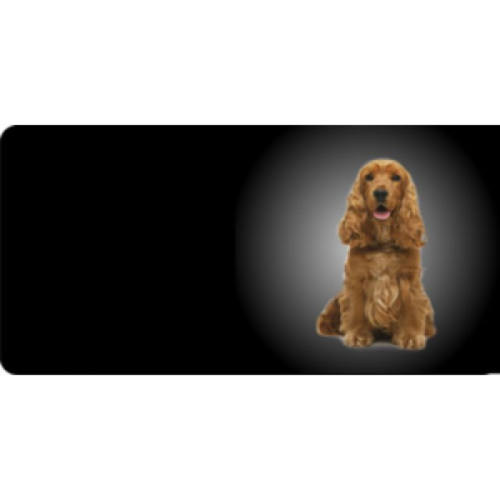 Brown Cocker Spaniel Photo License Plate - LPO527 | eBay