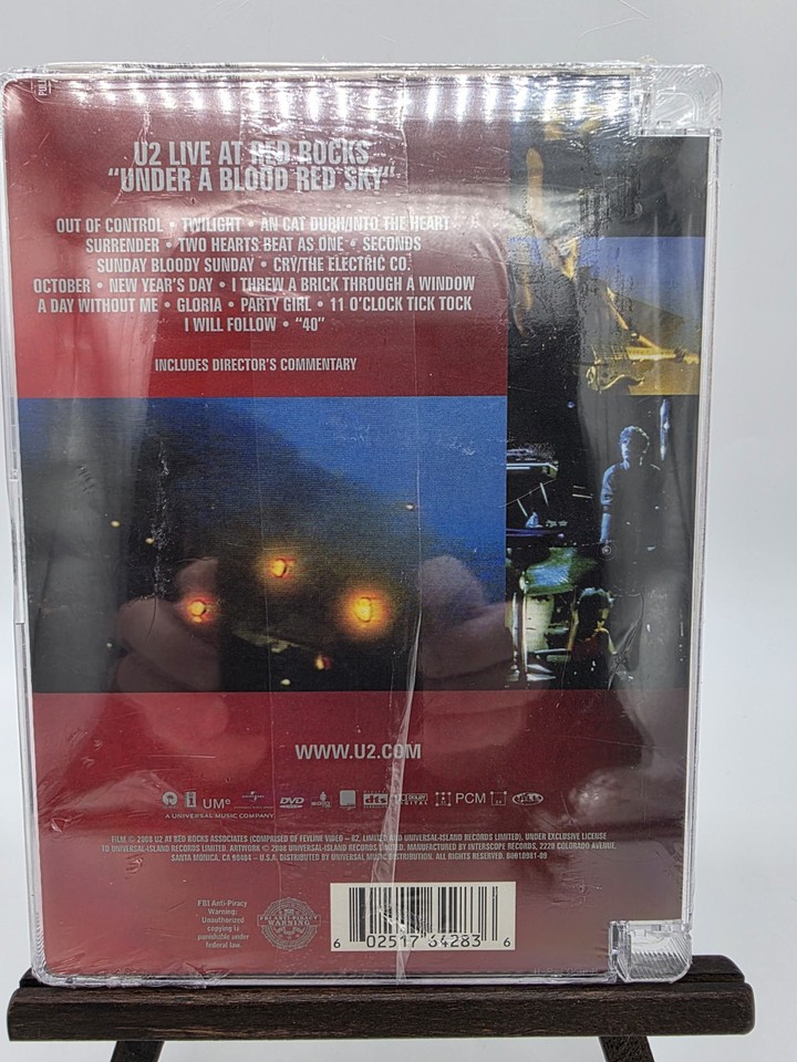 U2 - Under a Blood Red Sky: Live at Red Rocks (DVD, 2008) New Sealed ...