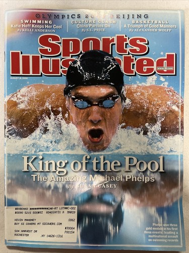 2008 August 18, Sports Illustrated Magazine, Michael Phelps(CP60) | eBay