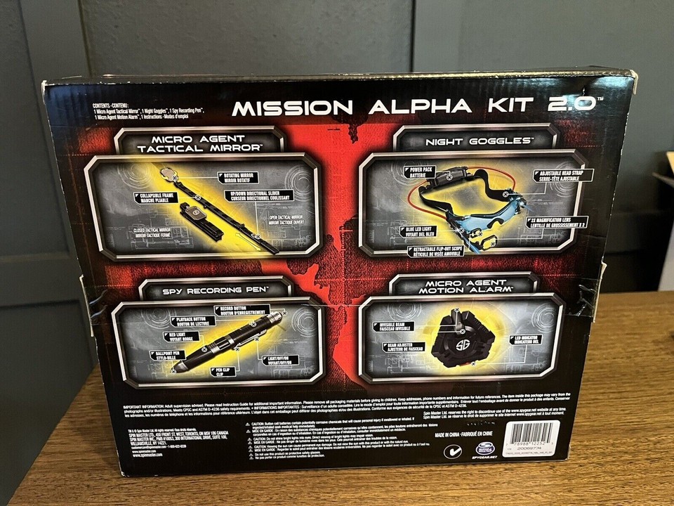 NEW Spy Gear MISSION ALPHA KIT 2.0 - Secret Agent NIGHT GOGGLES ...