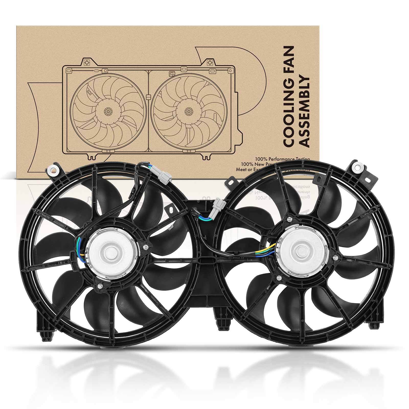 New Radiator Cooling Fan Assembly with Motor for Nissan Maxima 2009 ...