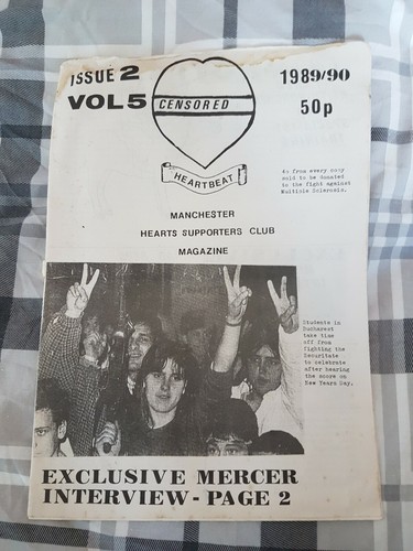 Manchester Hearts Supporters Club Magazine 1989/90 Issue 2 Vol 5 | eBay