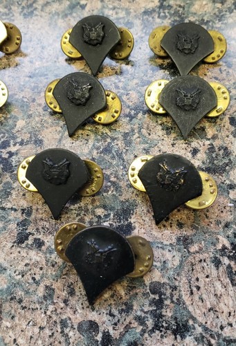 14 US Army E4 Specialist Spec 4 Mafia Rank Brass Subdued Collar Pin Hat ...