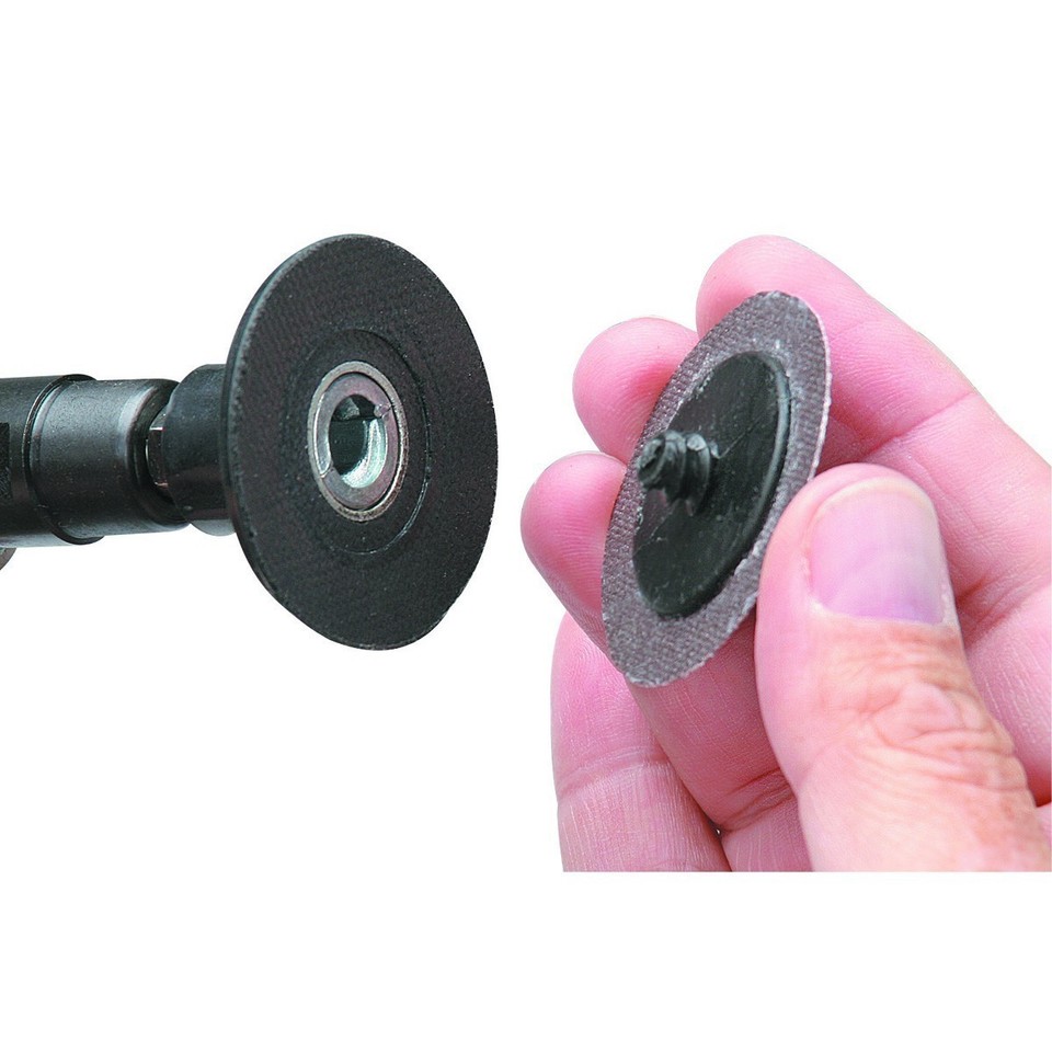 2 in Screw on Twisted Twist-Lock Abrasive Die Grinder Discs Sander 5 Pc ...