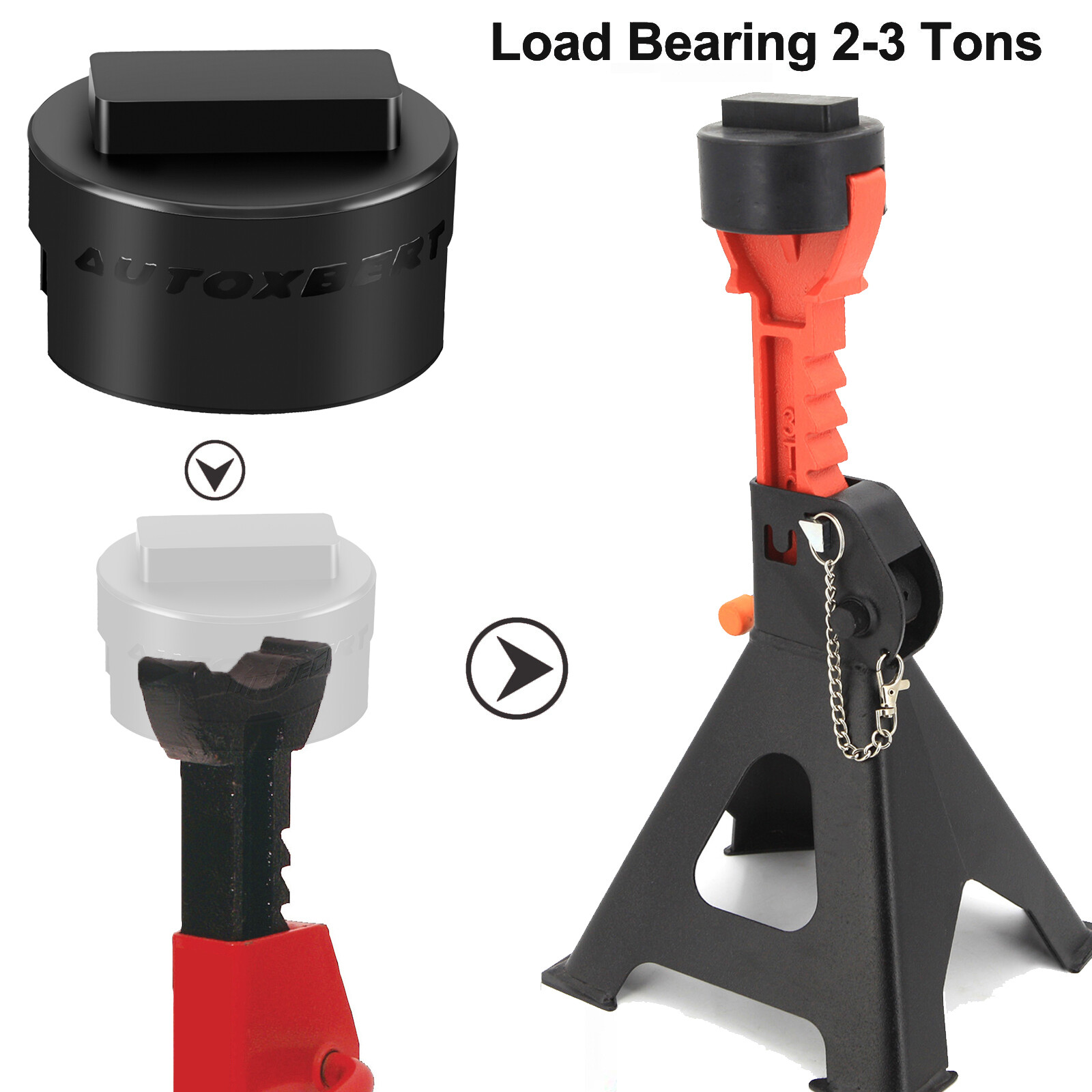 For BMW 1 3 4 5 7 X Series Floor Jack Stand Pad Adapter Fits 2~3 ton ...