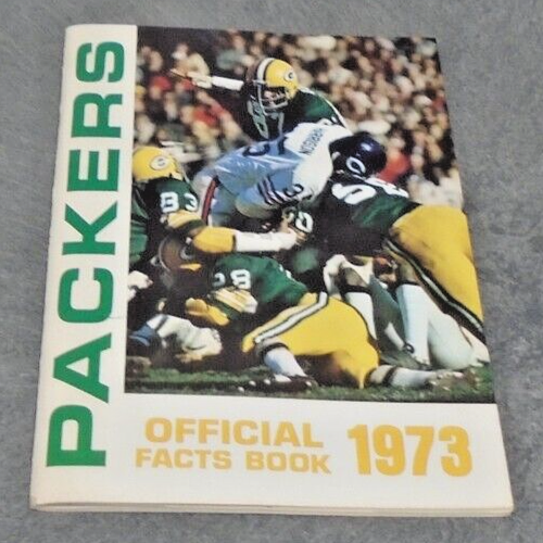 1973 NFL FOOTBALL MEDIA GUIDE GREEN BAY PACKERS VERY RARE AND IN ...