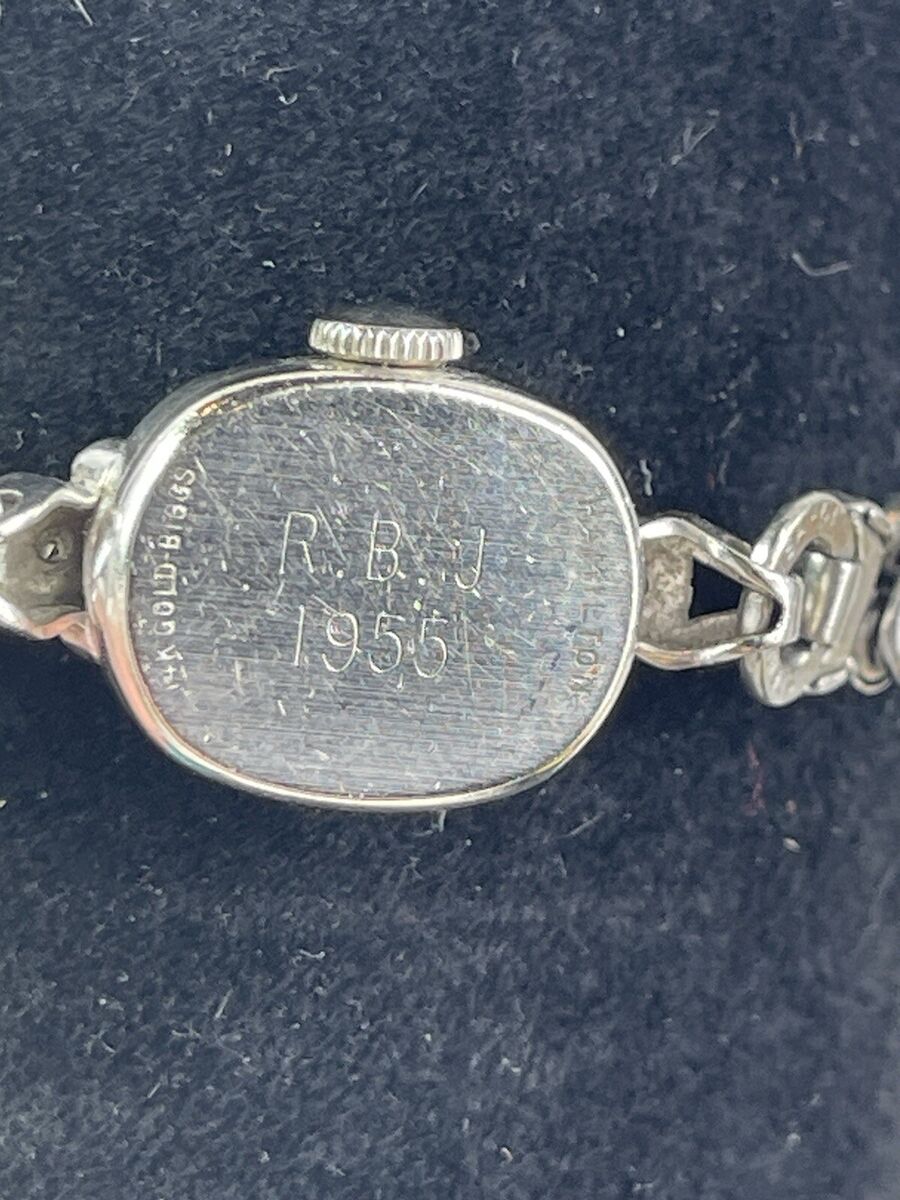 14k Biggs White Gold Ladies Hamilton Watch Vintage Beautiful 14k Biggs White Gold Ladies Hamilton Watch Vintage Beautiful