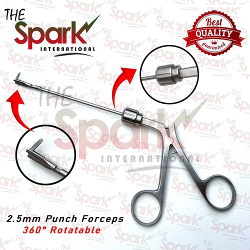 Antrum Backbiter 2.5mm Punch Forceps 360° Rotatable Surgical ENT ...