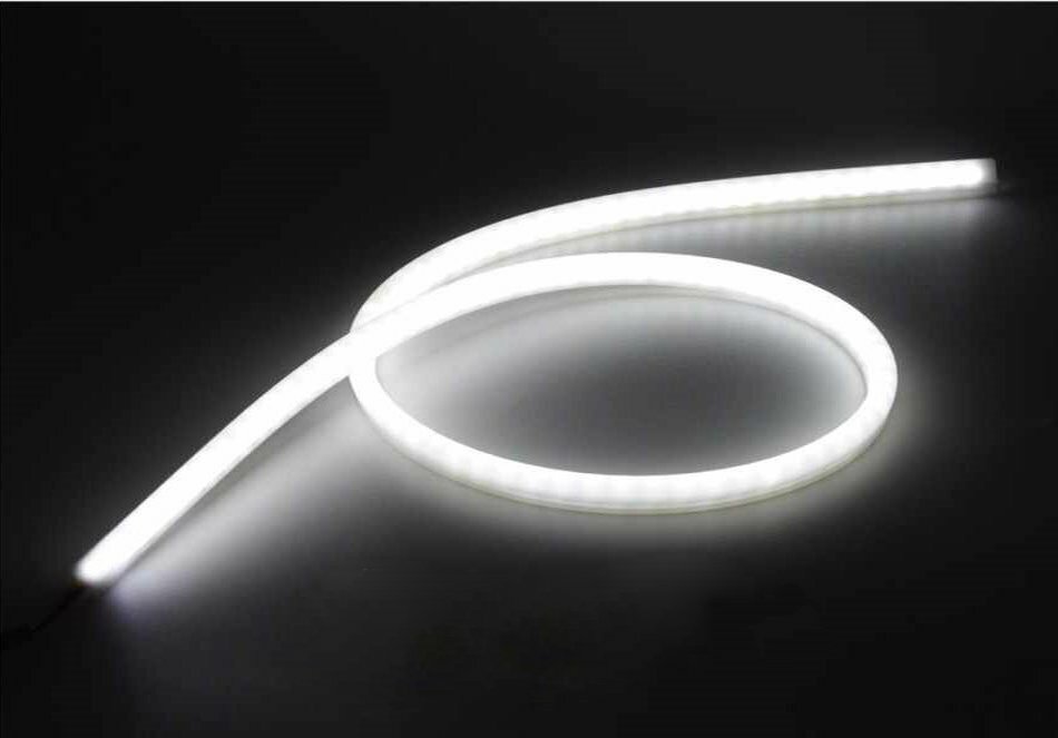 60cm Universal DRL Daytime 6K White LED Strip Waterproof Flexible Fog ...