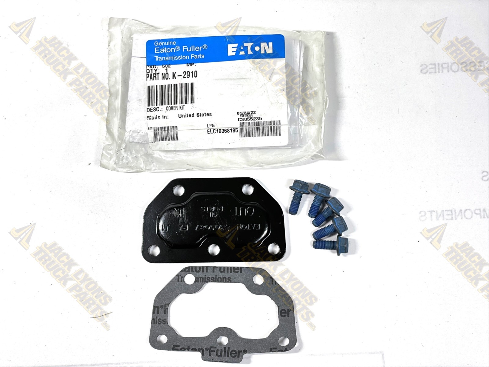 K2910 New Genuine Eaton Fuller Bypass Cover Metric Screw Kit - New OEM ...