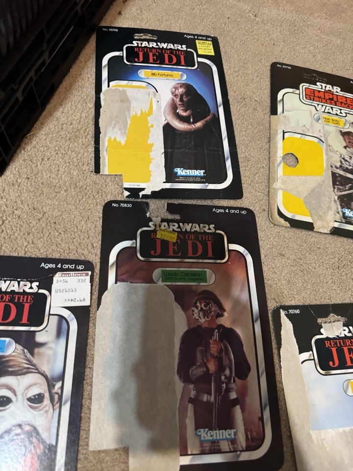 Lot of 16 Vintage Kenner Star Wars CARD BACK ONLY Action Figure Back | eBay