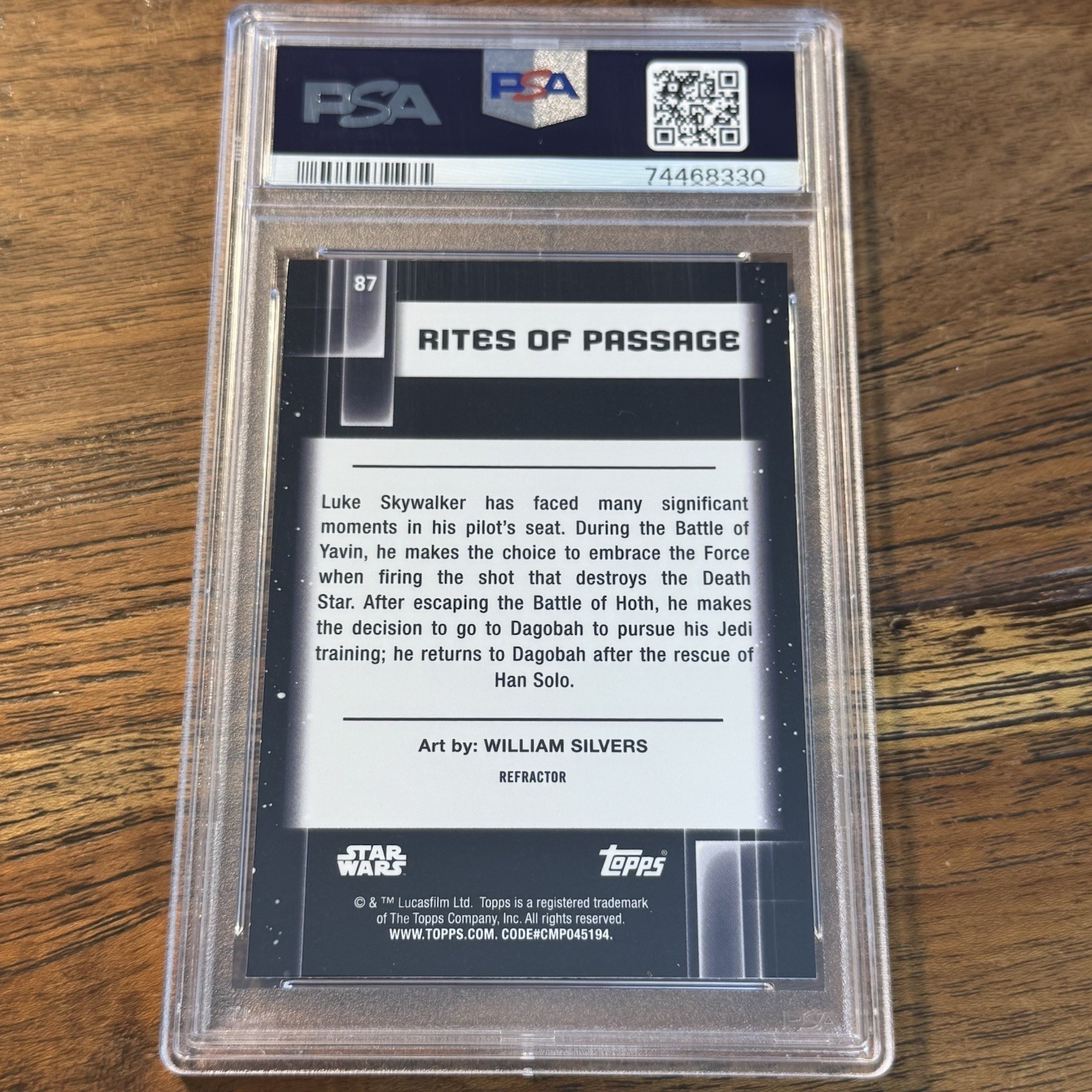 Rites of Passage 2021 Topps Star Wars Galaxy Chrome REFRACTOR Card #87 ...