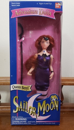 Queen Beryl Sailor Moon Doll 6" Irwin Toys 1995 Adventure Doll Figure ...