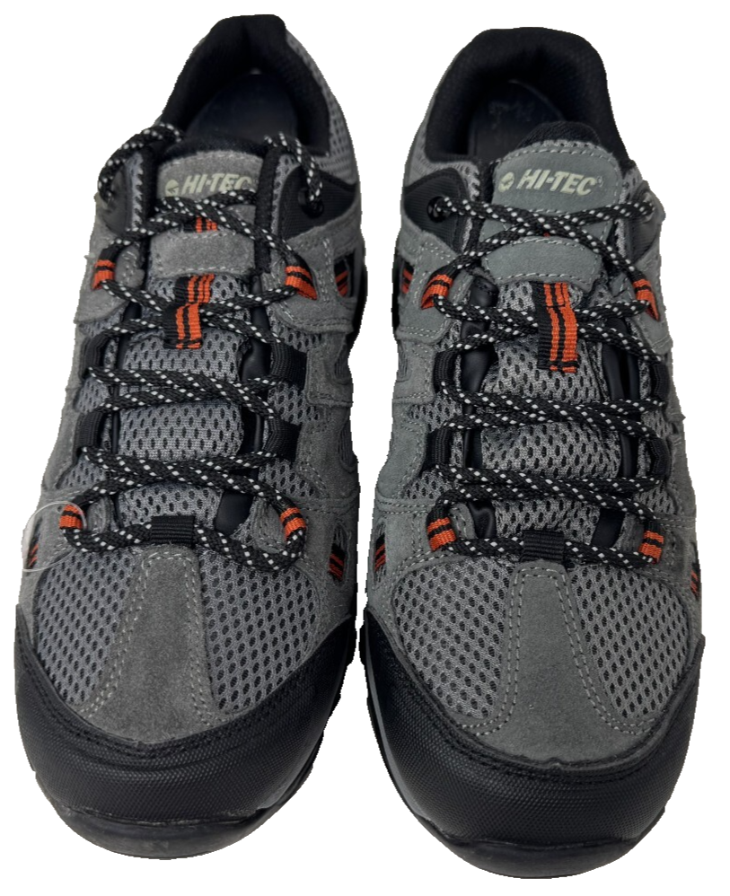 Hi-Tec Men's Apex Lite Waterproof Hiking Lace Up Shoes Gray/Orange Size ...