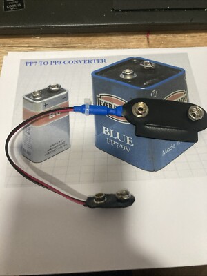 PP9 Battery Adapter For PP3 For Vintage Radio Bush Hacker And Many More ...