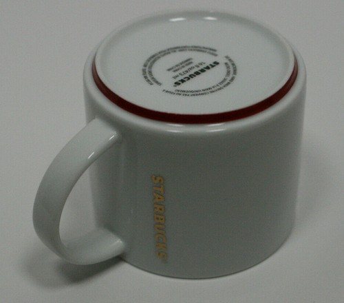 Starbucks Stackable Coffee Mug 2012 White with Red Line 16 oz EEUC | eBay