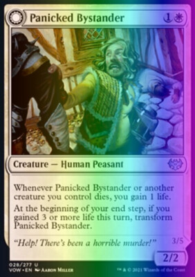 MTG Panicked Bystander (28/509) Innistrad Crimson Vow NM FOIL | eBay