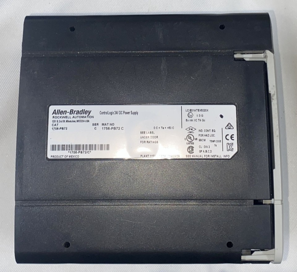 Allen-Bradley 1756-PB72 ControlLogix 24VDC 75W Power Supply ...
