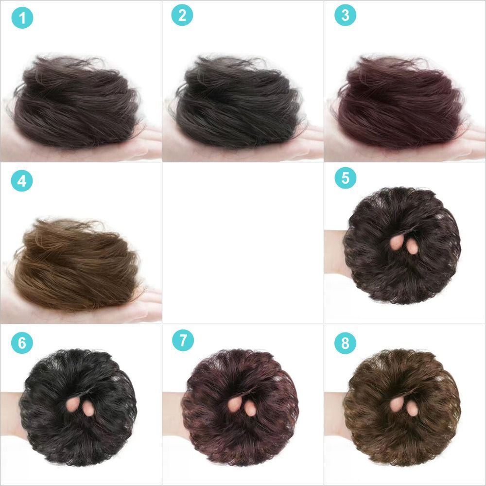 Hair Hair Circles Headwear Wig Hair Bun Human Hair Silk False Hair ...