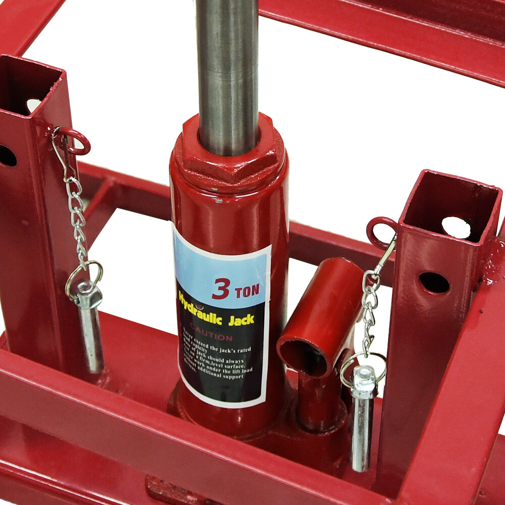 2x 3T Hydraulic Car Ramps Heavy Duty 10000 lbs Garage Van Bottle Lift ...