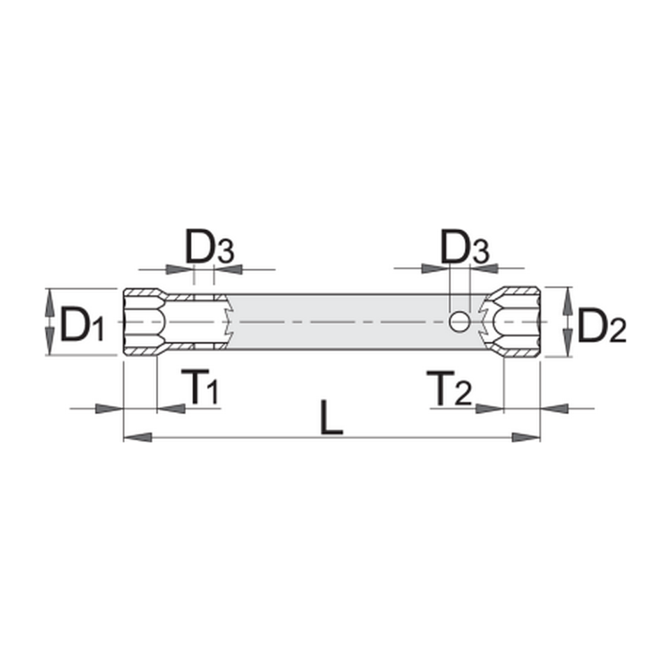 Unior Tubular Box Wrench Spanner 215/2 Rod Hardened Tempered Chrome ...