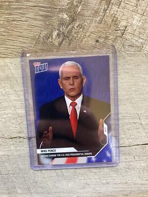 2020 USA Election Topps Now MIKE PENCE CARD #6 - Vice Presidential ...