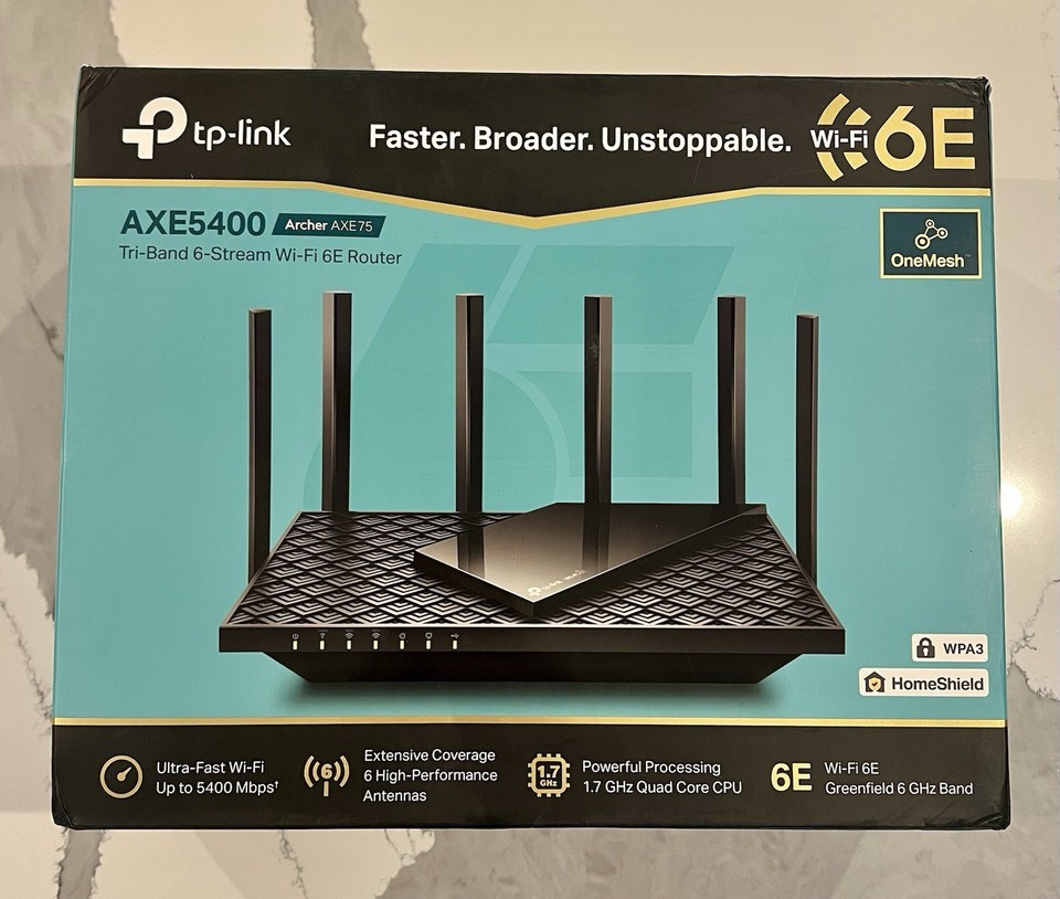TP-Link Deco AXE5400 Tri-Band Wi-Fi 6E Router (AXE75) With HomeShield ...