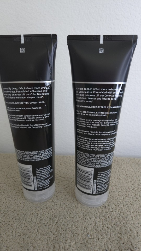 NEW John Frieda Midnight Brunette Color Deepening Shampoo Conditioner 8 ...