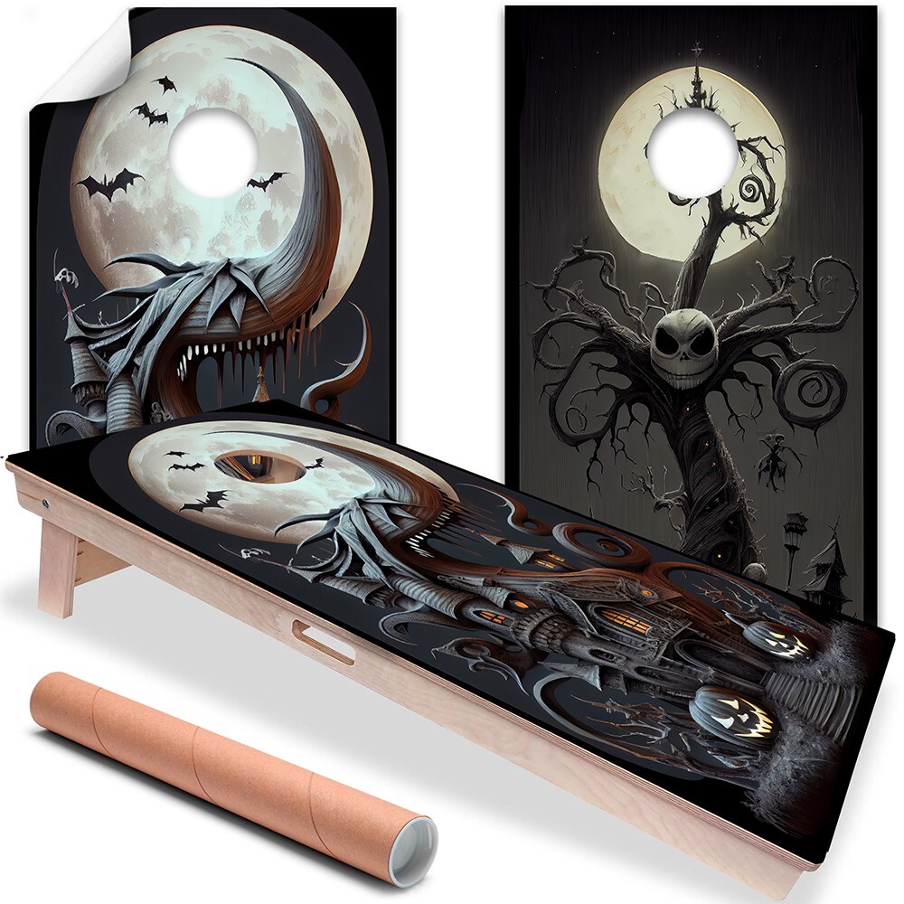 Nightmare Before Christmas Art Halloween Board Wraps and Decals Sticker ...