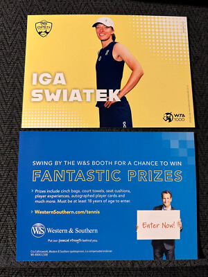 Iga Swiatek 5 X 7 Picture Card TENNIS 2023 Western & Southern Open ...
