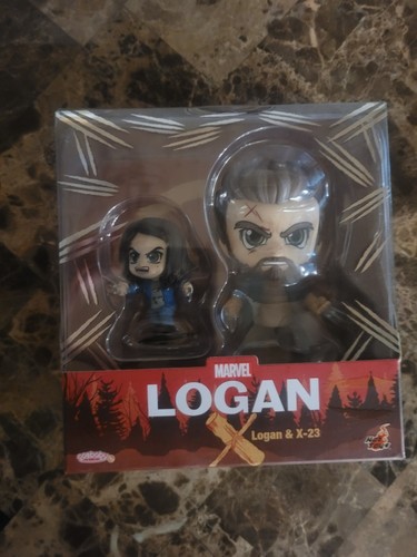 NIB Marvel Logan and X-23 Cosbaby Bobble-Head Figure Set by Hot Toys ...